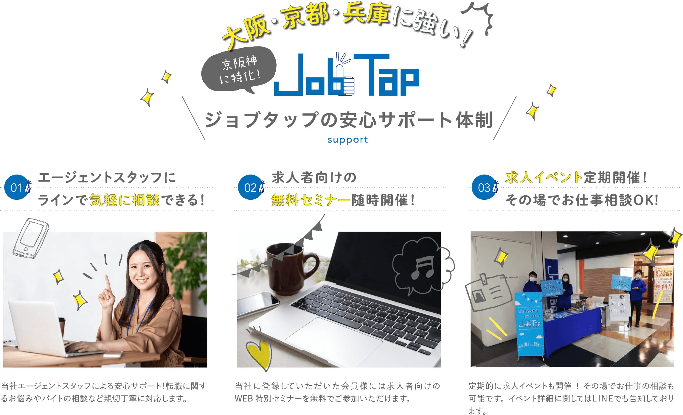 京阪神の求人サイト Job Tap（ジョブタップ）